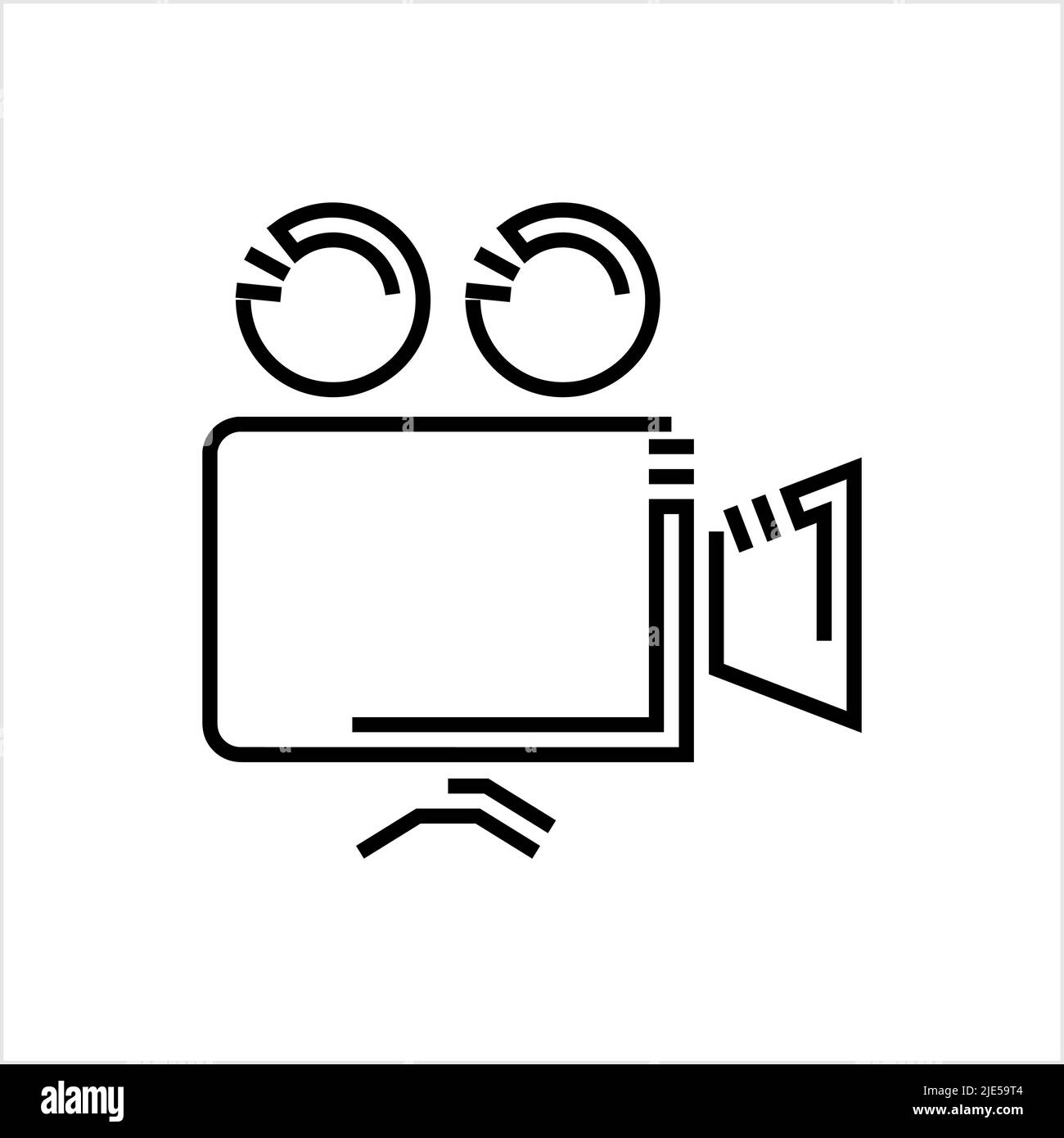 Movie Camera Icon Vector Art Illustration Stock Vector Image & Art - Alamy