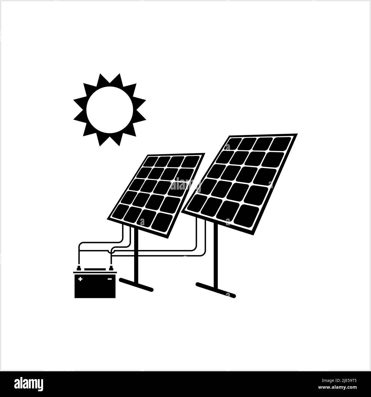 Solar Energy Icon Vector Art Illustration Stock Vector Image & Art - Alamy