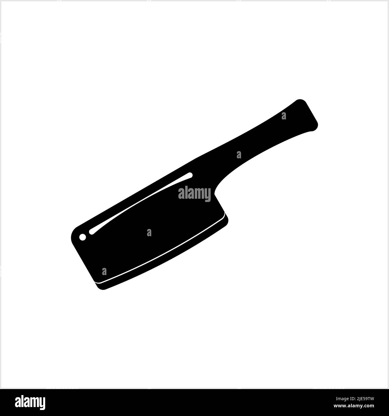 Meat Chopper Icon, Knife Vector Art Illustration Stock Vector Image ...