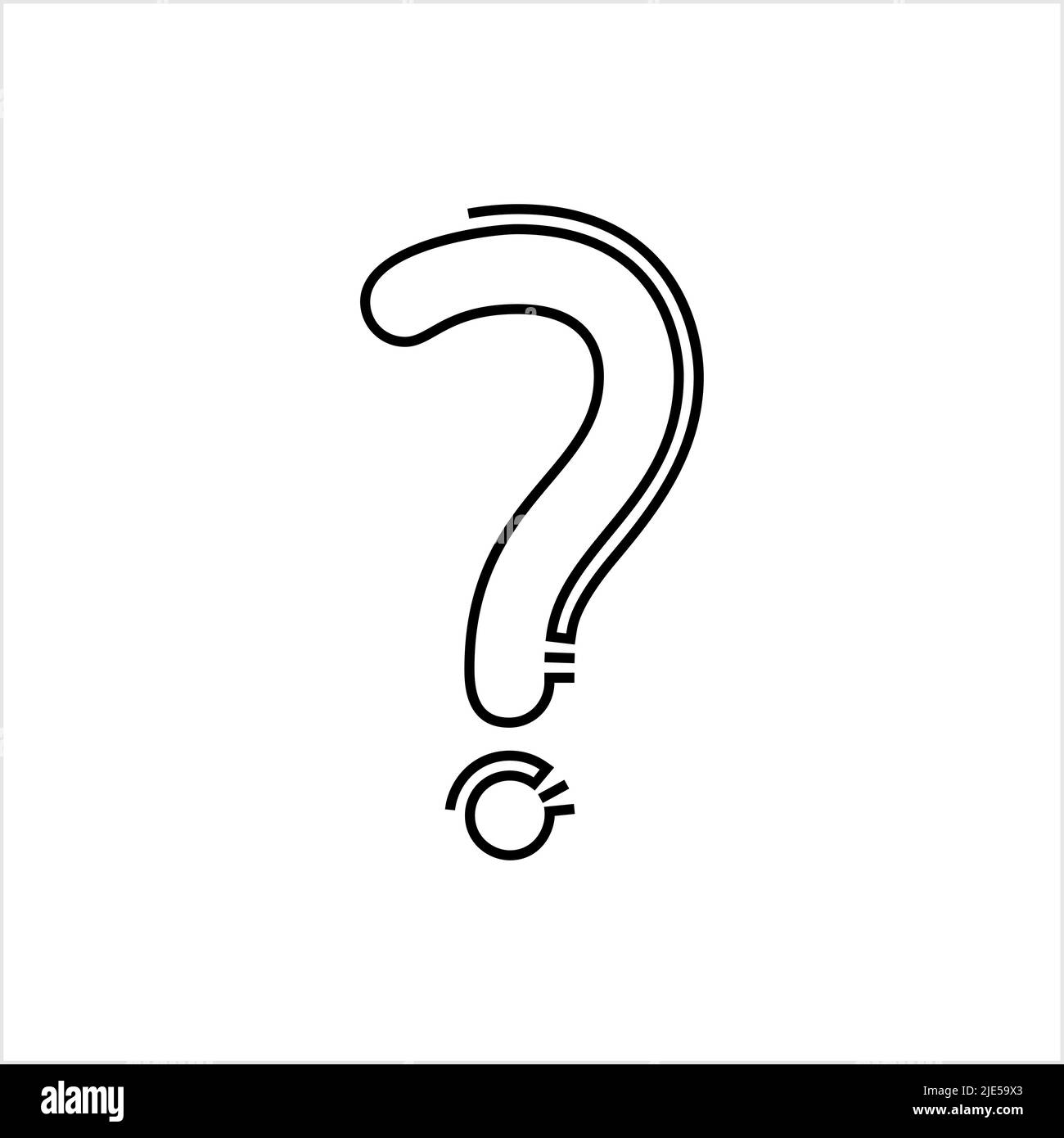 Question Mark Icon Vector Art Illustration Stock Vector Image & Art - Alamy