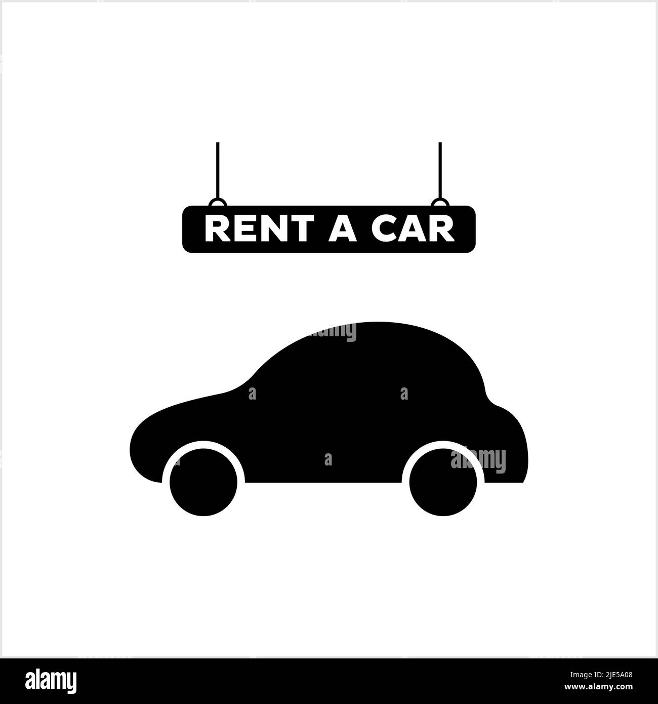 Rent A Car Icon Vector Art Illustration Stock Vector Image & Art - Alamy