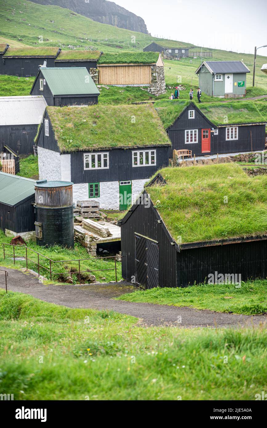Mykines village, Mykines Island, Faroe Islands Stock Photo - Alamy