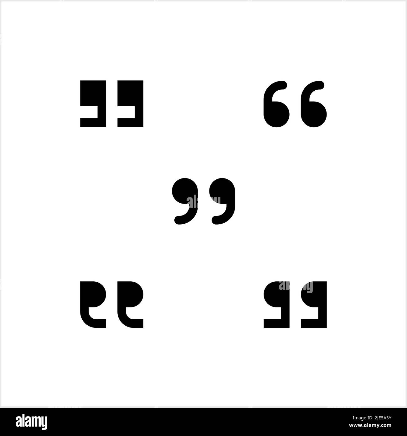 Quote Icon, Quote Vector Art Illustration Stock Vector Image & Art - Alamy