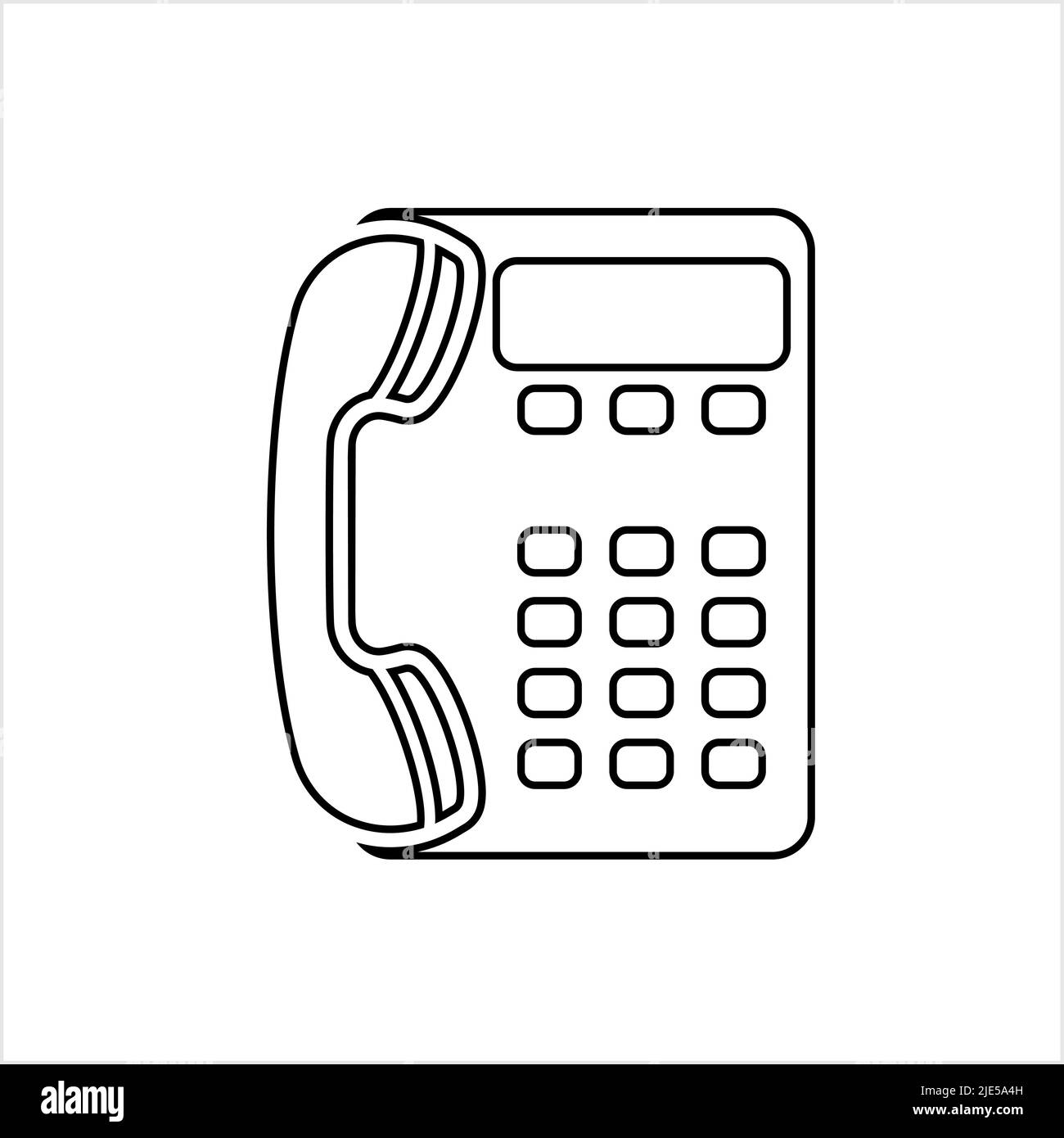 Telephone Icon, Phone Vector Art Illustration Stock Vector Image & Art ...