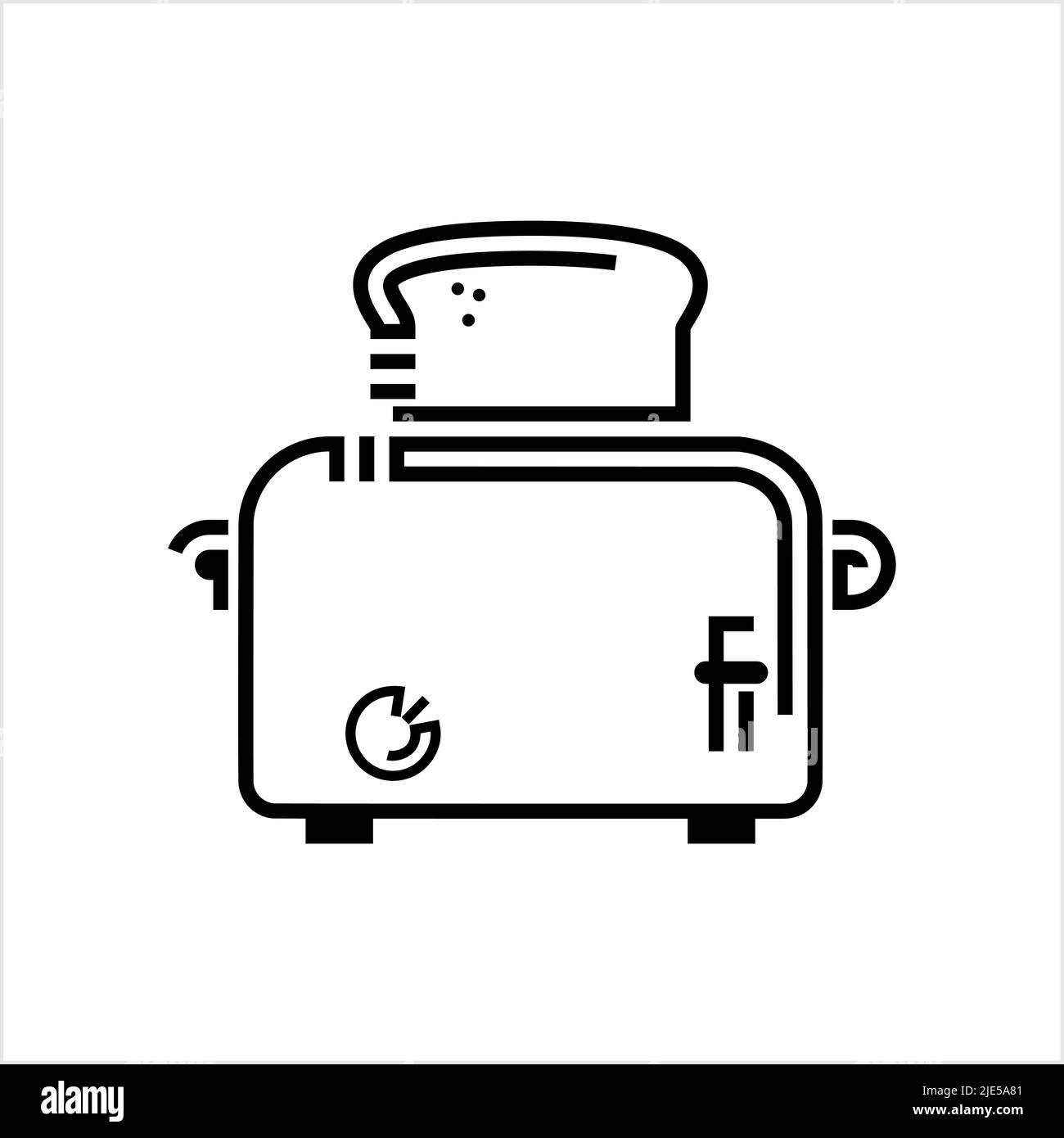 Toaster Icon, Toaster Vector Art Illustration Stock Vector Image & Art ...
