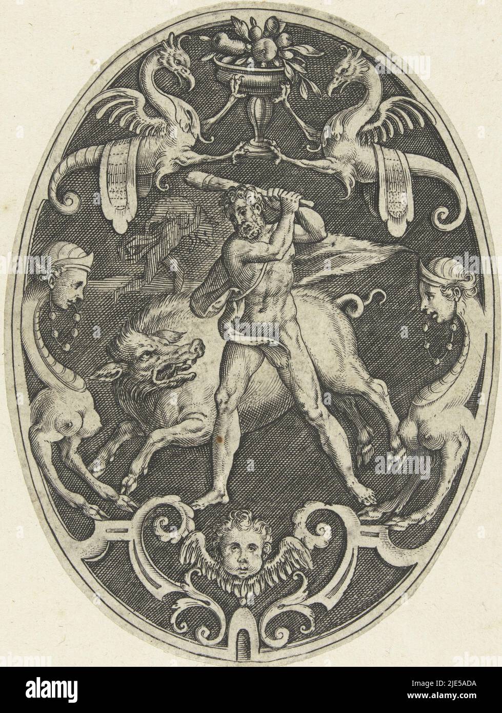 One of 9 sheets from a series of 12. shaded background, Plane ...