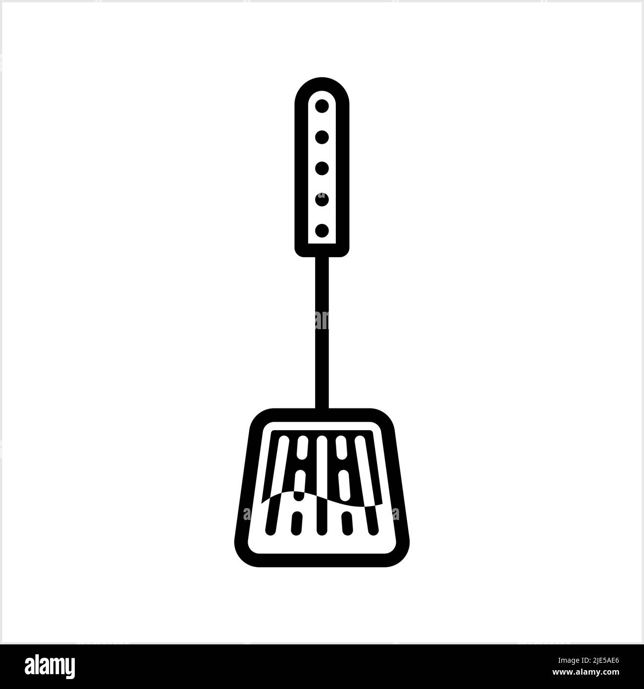 Spatula Icon, Spatula Vector Art Illustration Stock Vector Image & Art ...
