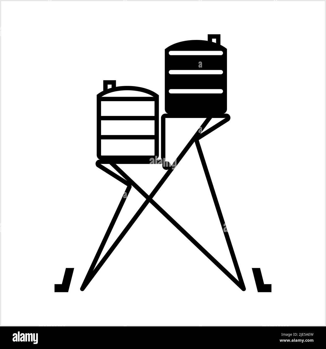 Water Tower Icon Vector Art Illustration Stock Vector Image And Art Alamy