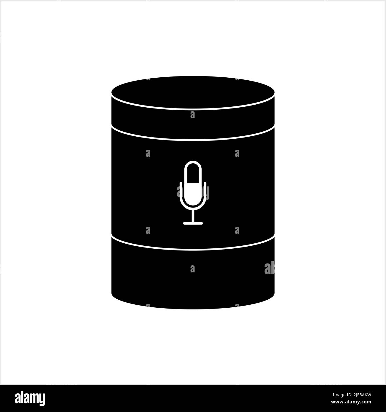 Voice Controlled Speaker Icon, Artificial Intelligence Vector Art ...
