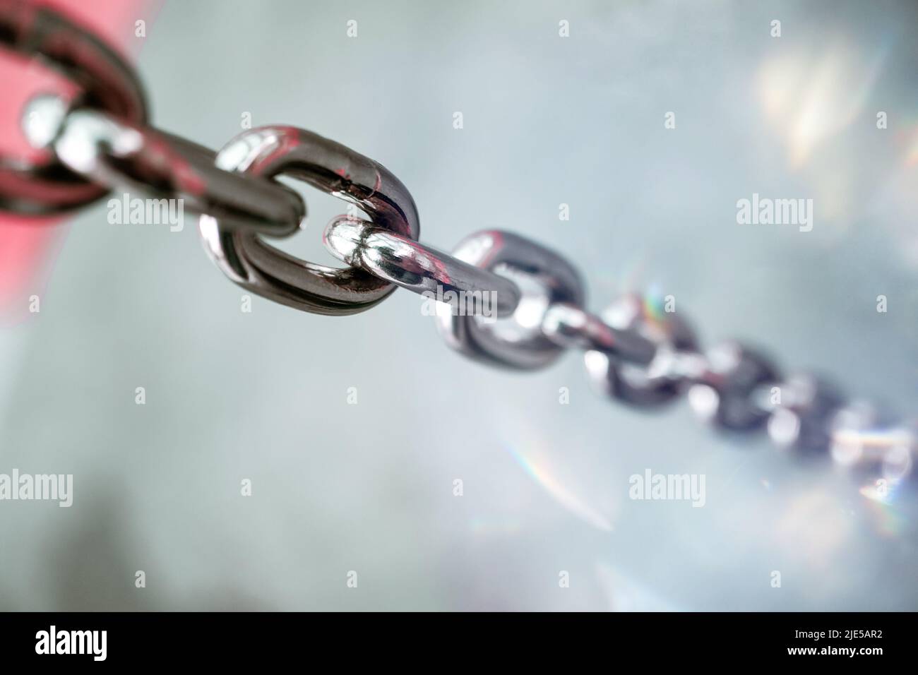 steal chain fence for protection Stock Photo - Alamy