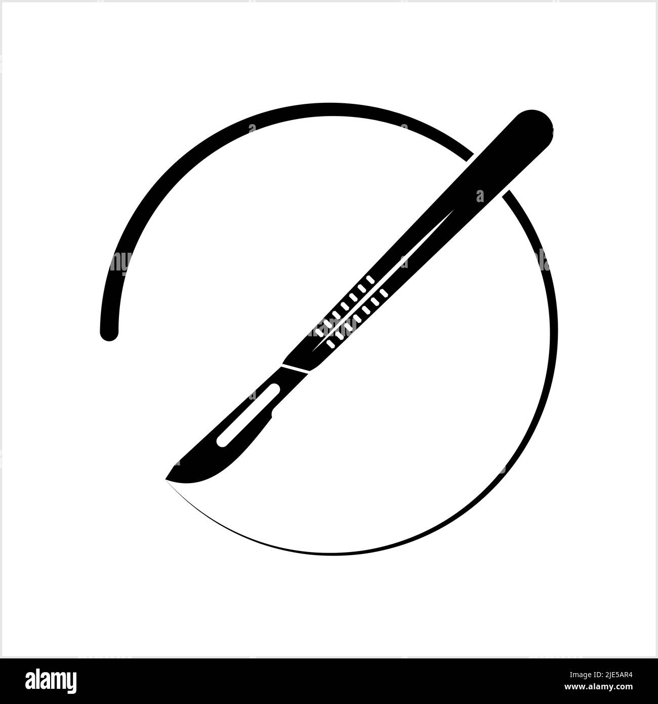Surgical Scalpel Icon Design Vector Art Illustration Stock Vector Image ...