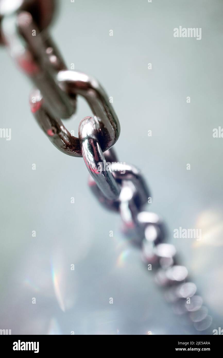 steal chain fence for protection Stock Photo - Alamy
