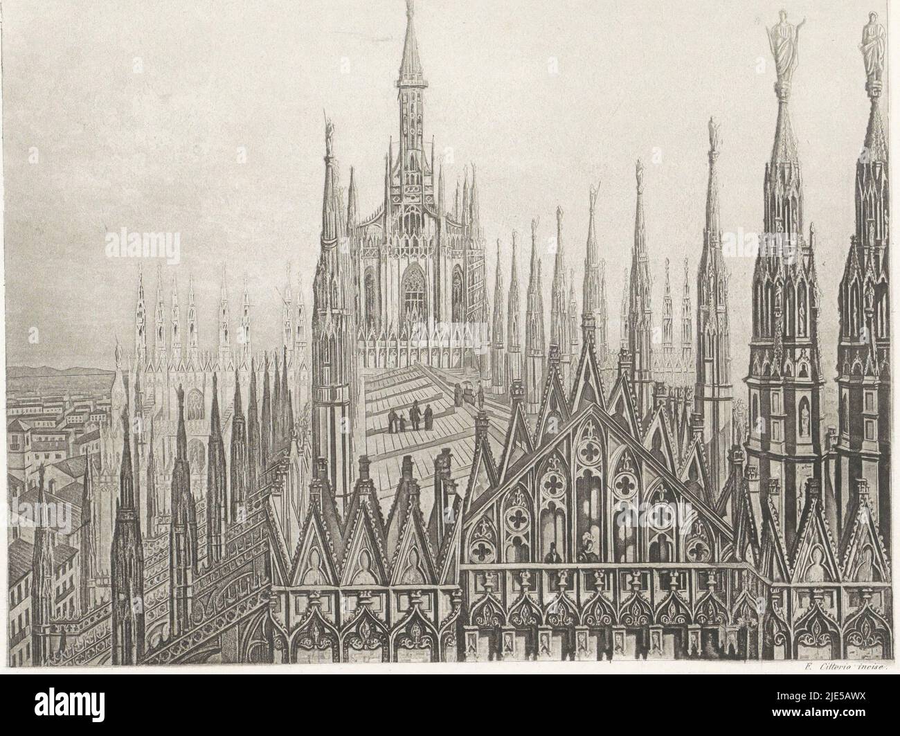 Milan view 1800 hi-res stock photography and images - Alamy