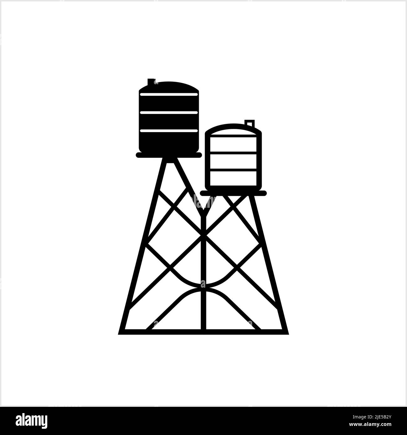 Water Tower Icon Vector Art Illustration Stock Vector Image And Art Alamy