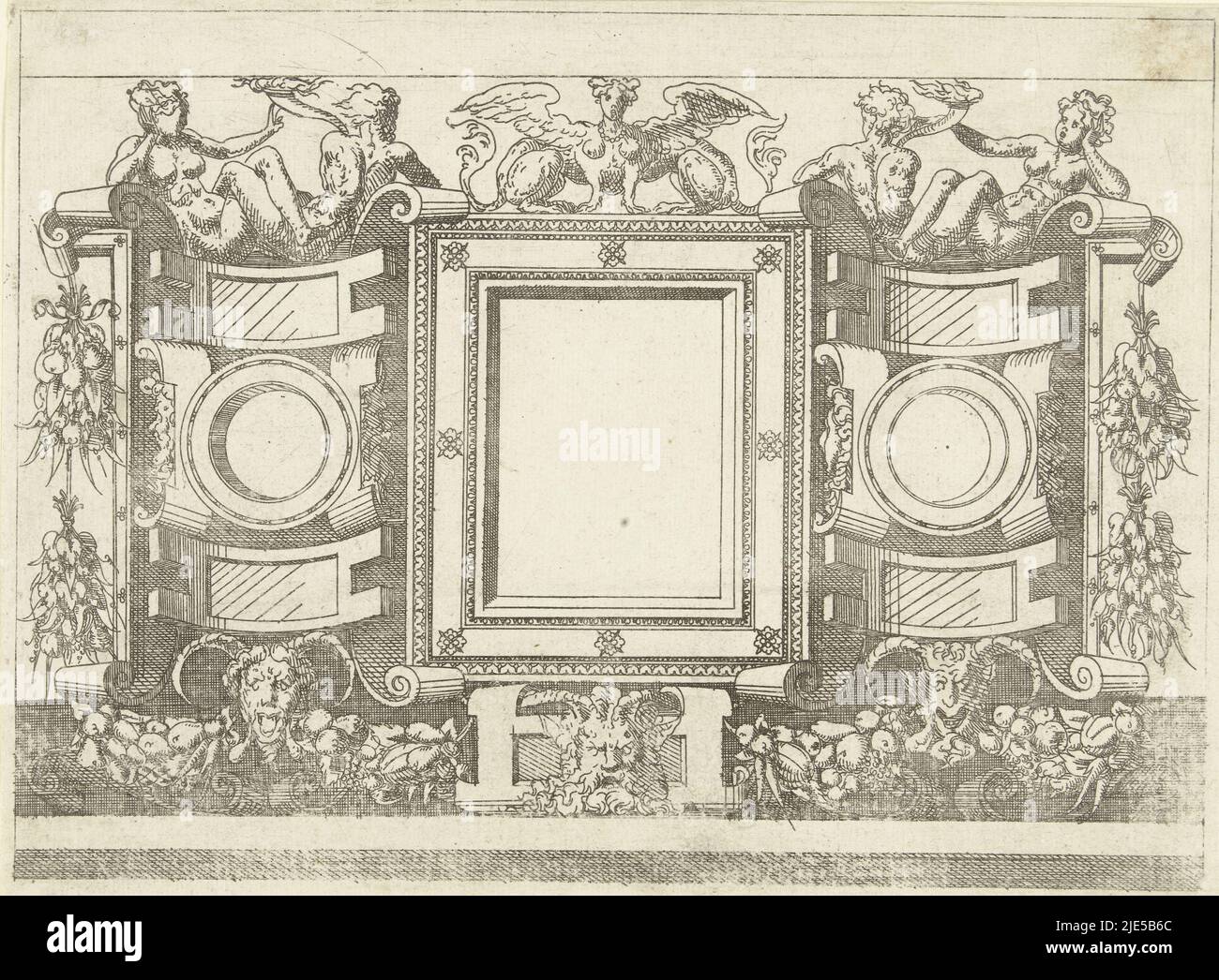 Round cartouches hang narrow rectangular cartouches hi-res stock ...