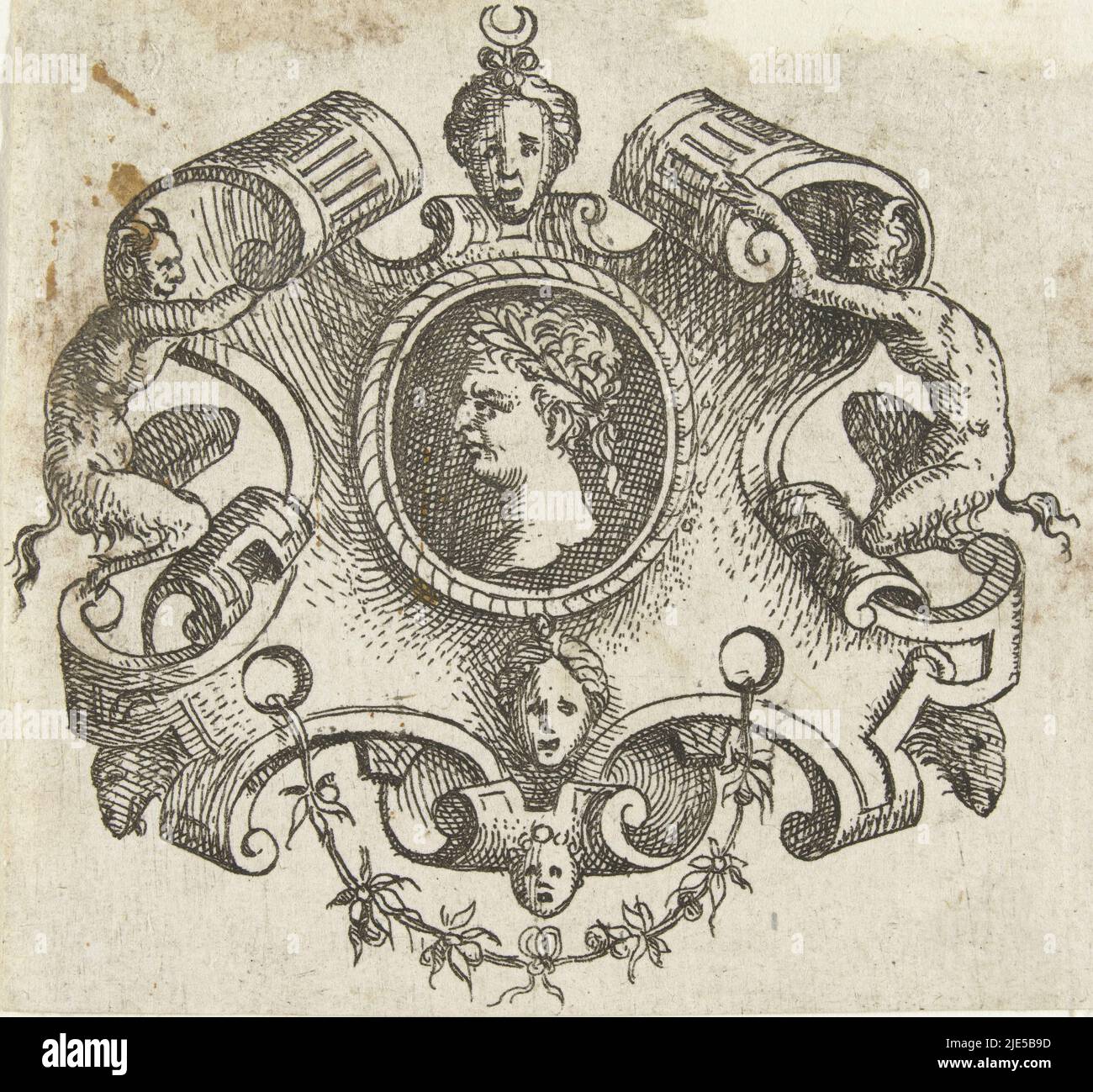 Mans head cartouches hi-res stock photography and images - Alamy