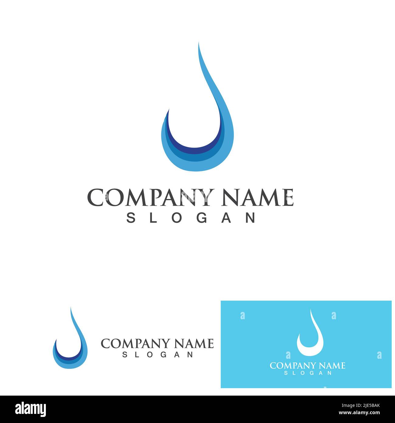 Water drop Logo Template vector illustration design Stock Vector Image ...