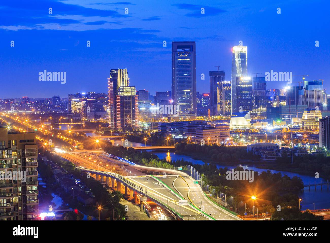 Zhejiang ningbo yinzhou east new town high-rise buildings cities ...