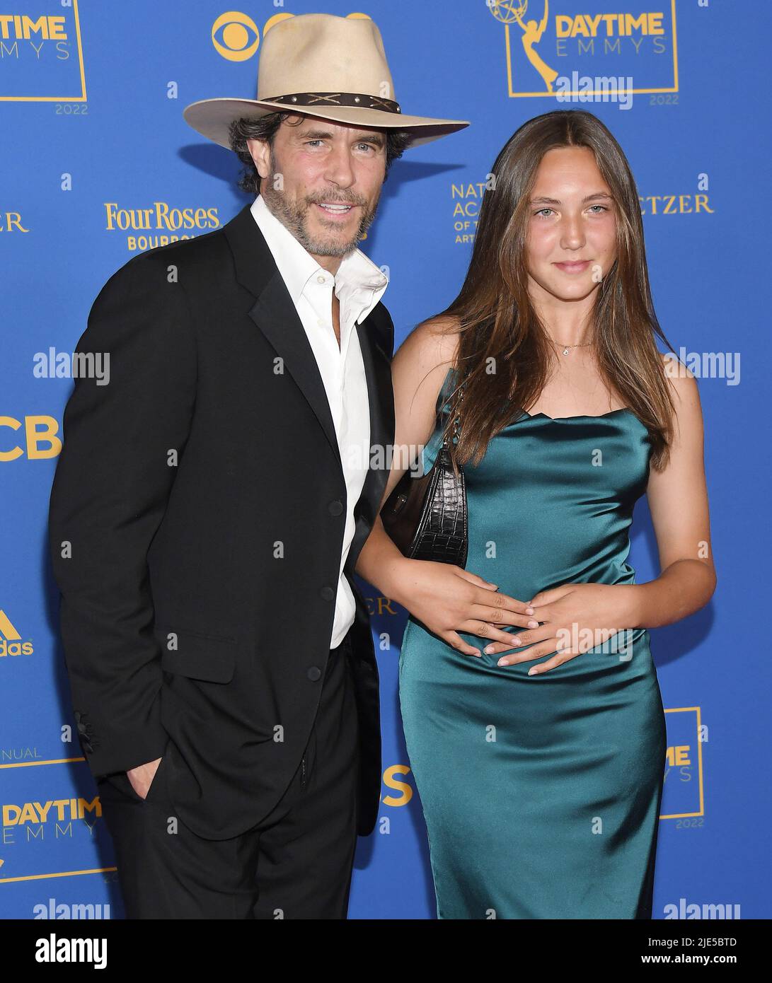 Pasadena, CA, USA. 24th Jun 2022. (L-R) Shawn Christian and Daughter ...