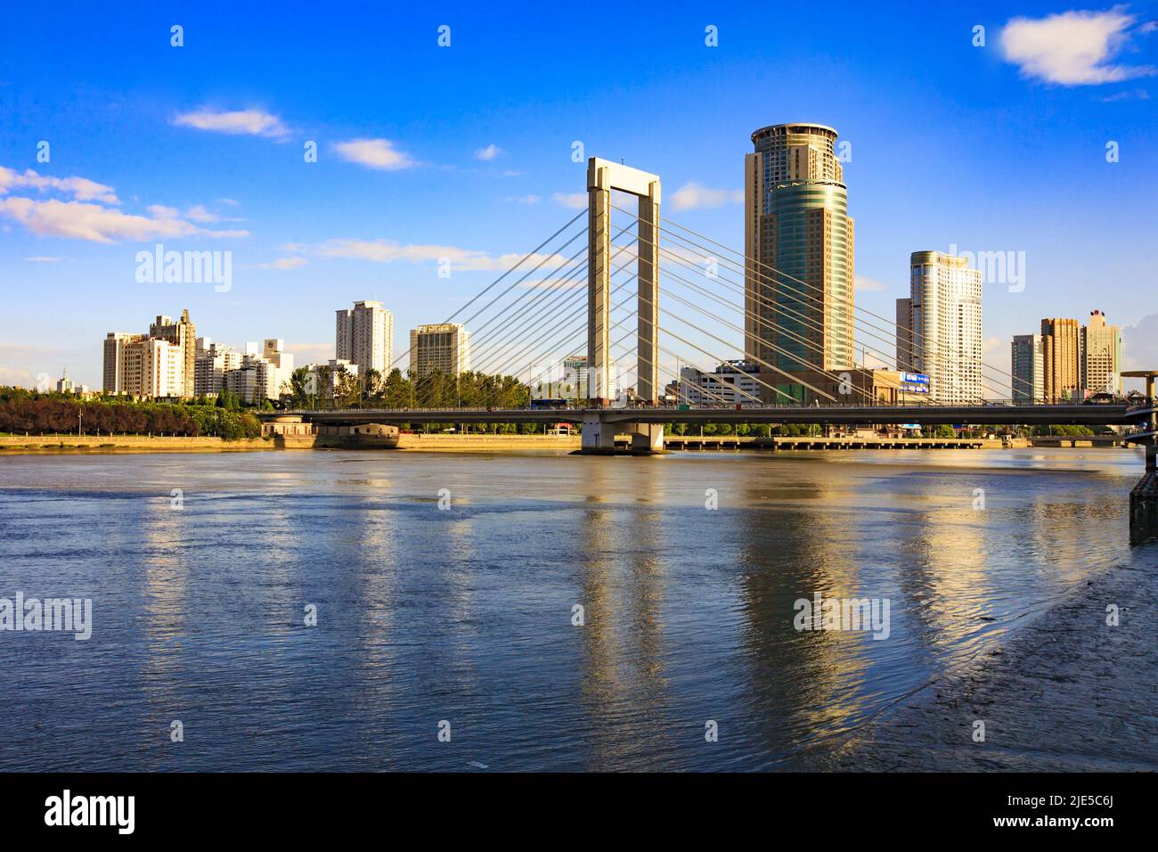 Zhejiang ningbo city high buildings landmarks Stock Photo - Alamy