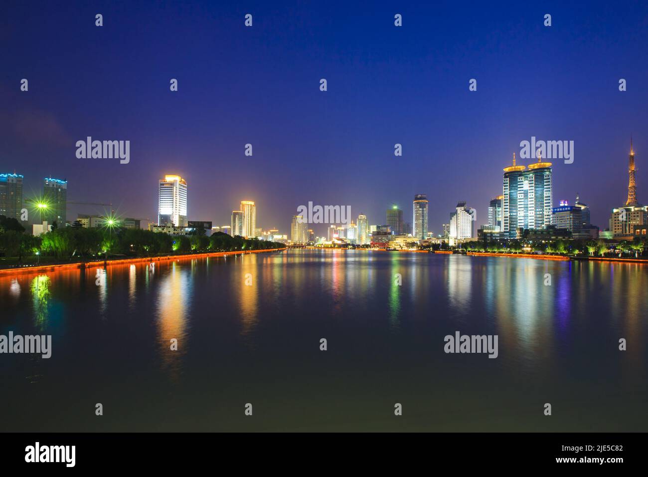Zhejiang ningbo city high buildings landmarks Stock Photo - Alamy