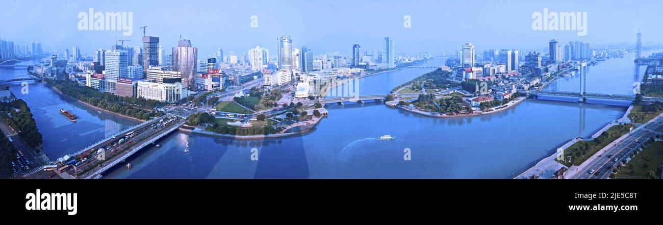 Zhejiang ningbo city high buildings landmarks Stock Photo - Alamy