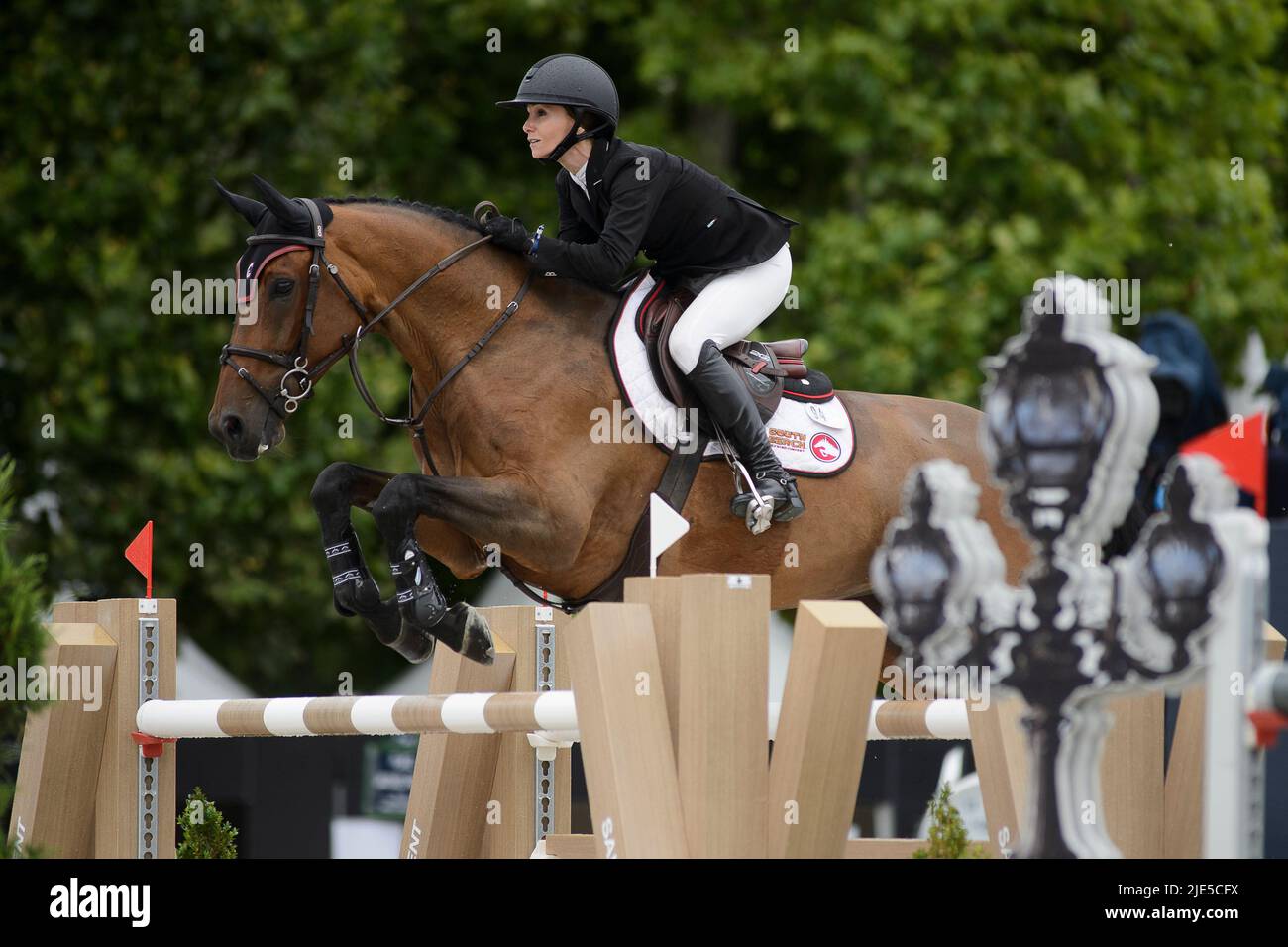 Georgina BLOOMBERG riding Sempa Fidelis during the Longines Global ...