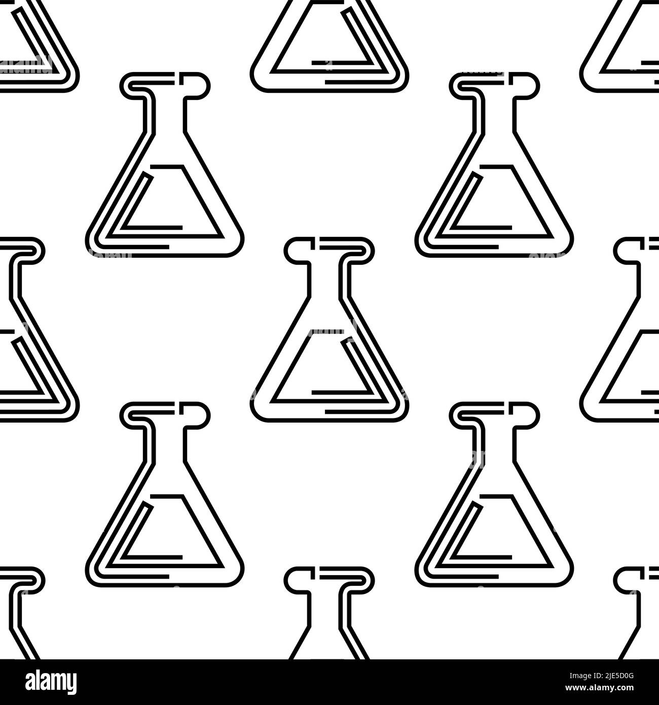 Beaker Icon Seamless Pattern, Beaker Vector Art Illustration Stock ...