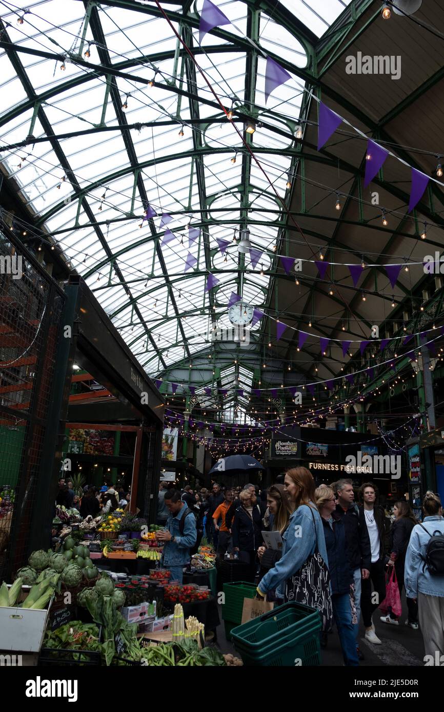 One of the largest and oldest food markets in london hi-res stock ...