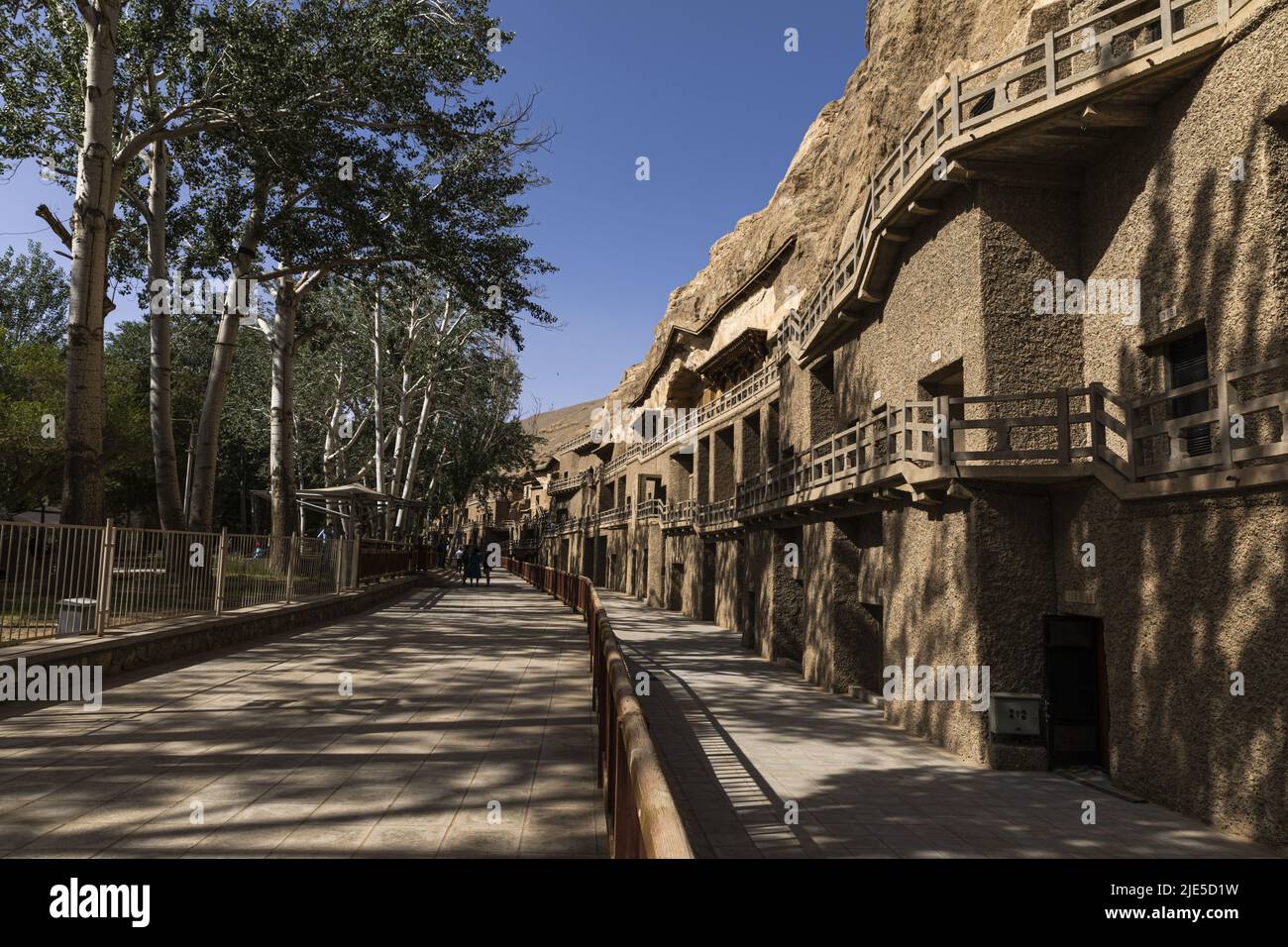 Gansu province dunhuang mogao grottoes landscape architecture Stock ...