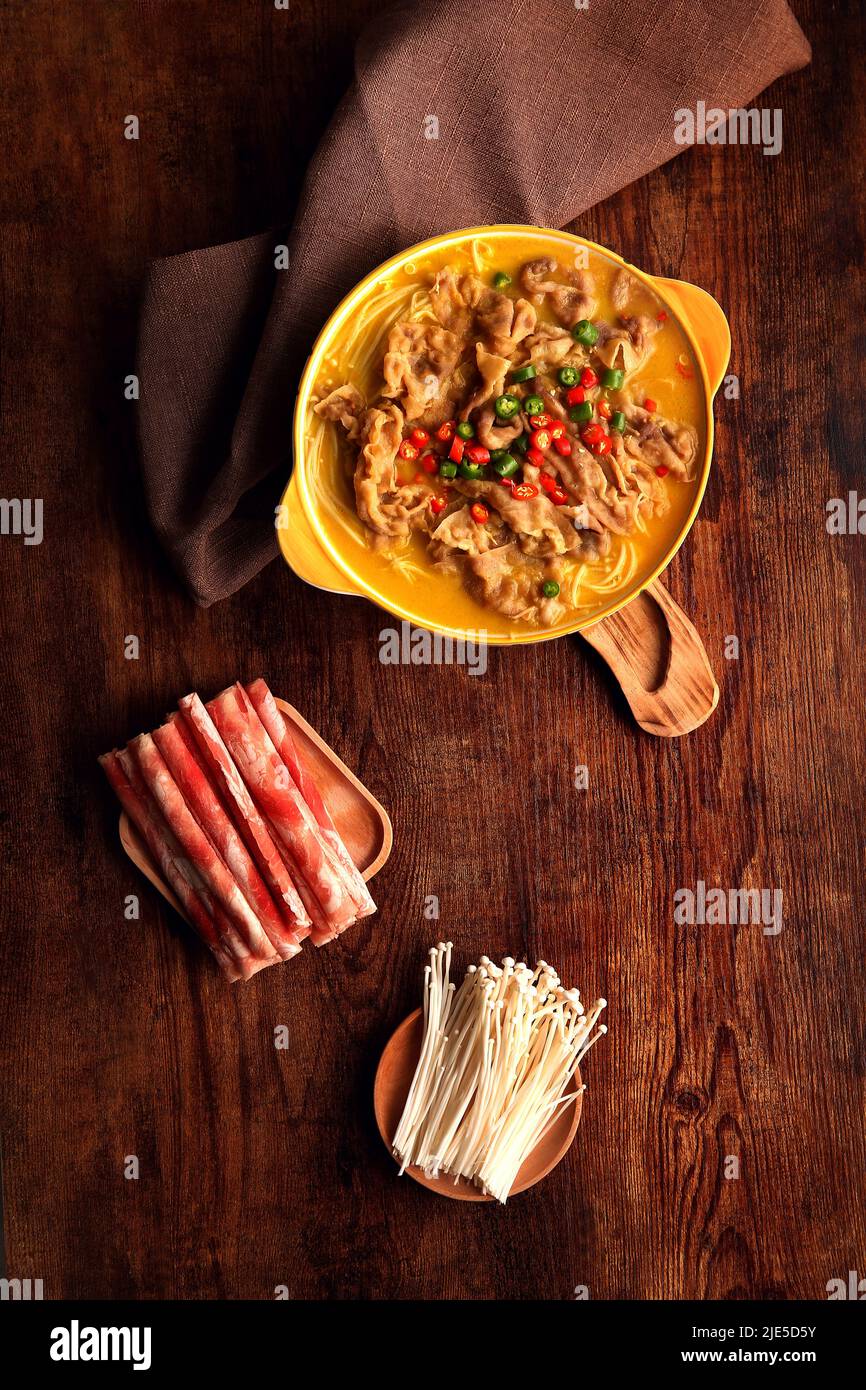 Hot and sour, fat beef rolls Stock Photo - Alamy
