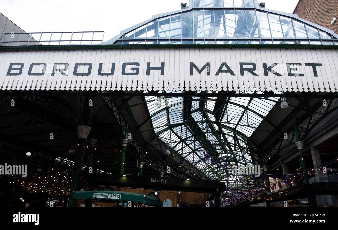 Borough market in south London,England Stock Photo - Alamy