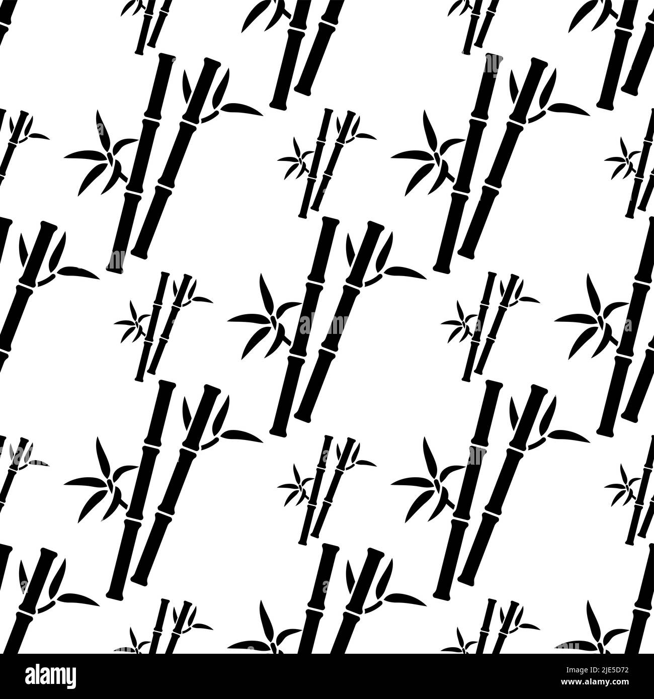 Bamboo Tree Icon Seamless Pattern Vector Art Illustration Stock Vector ...