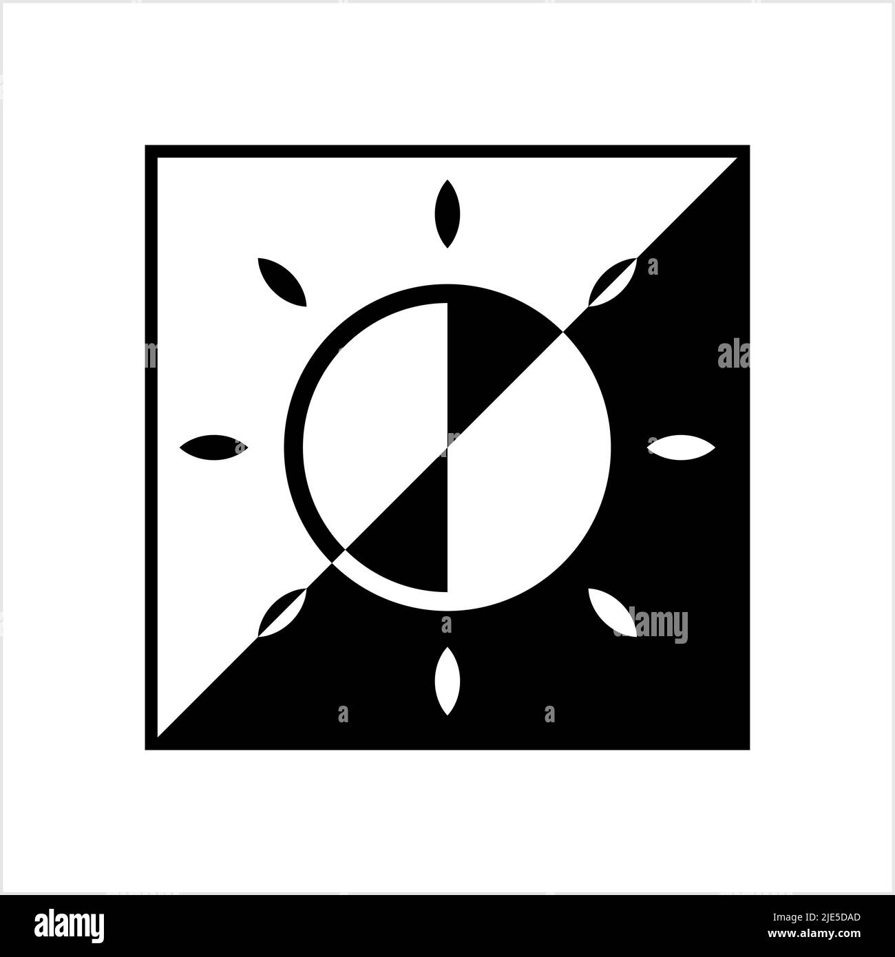 Brightness Icon, Intensity Setting Vector Art Illustration Stock Vector ...