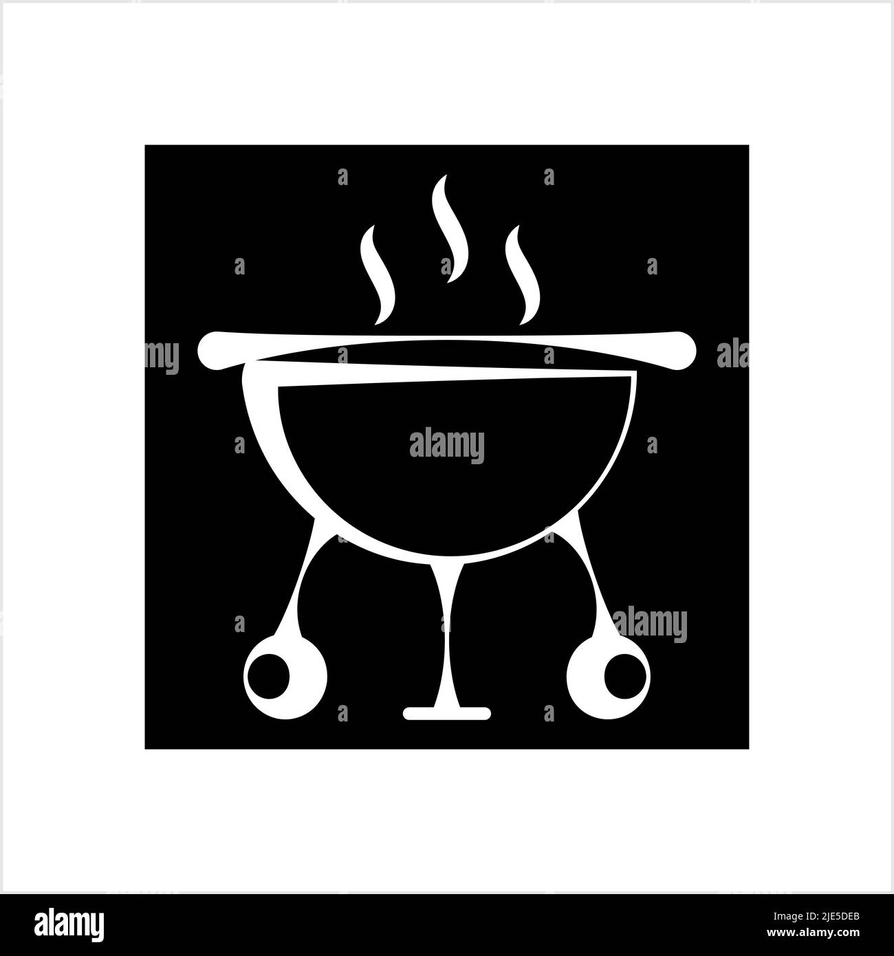 Barbecue Icon, Food Grill, Vector Art Illustration Stock Vector Image ...
