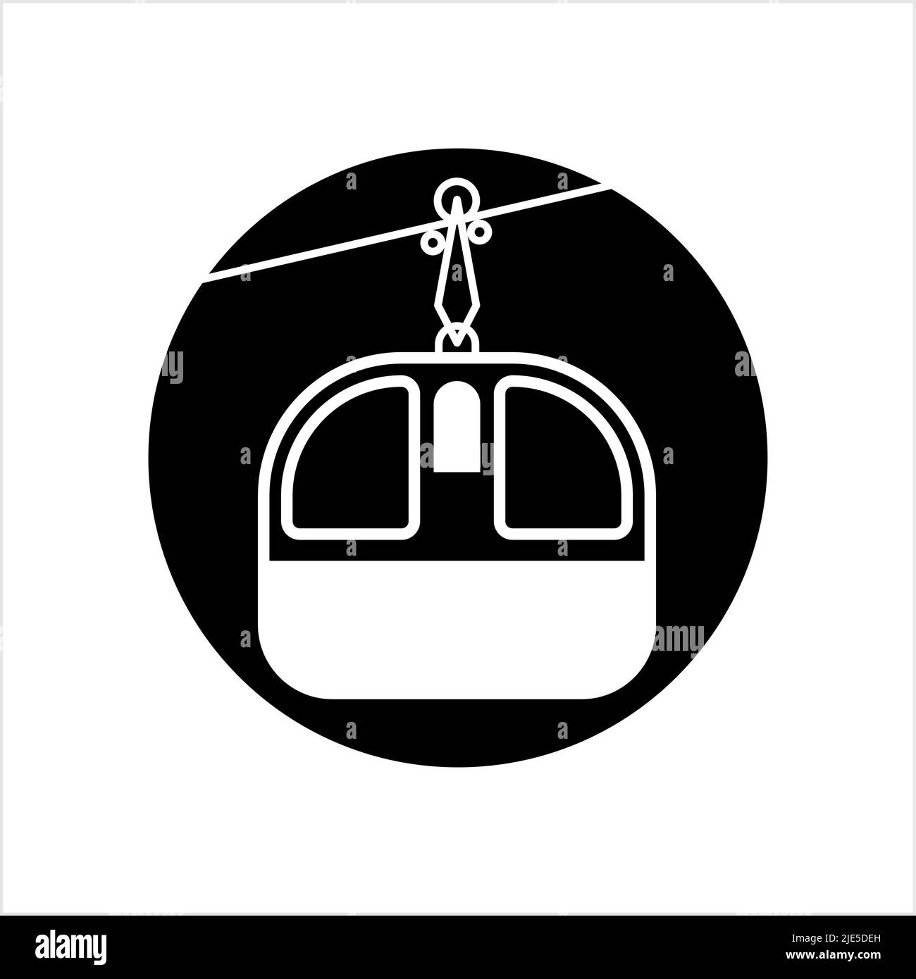 Cable Car Icon Vector Art Illustration Stock Vector Image & Art - Alamy