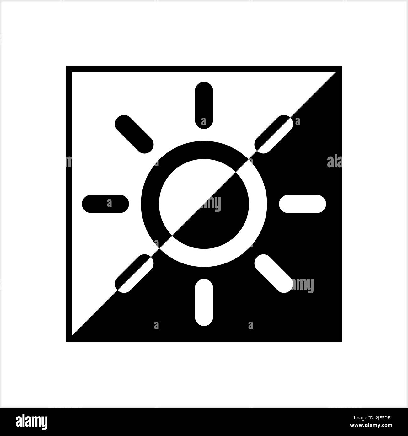 Brightness Icon, Intensity Setting Vector Art Illustration Stock Vector ...
