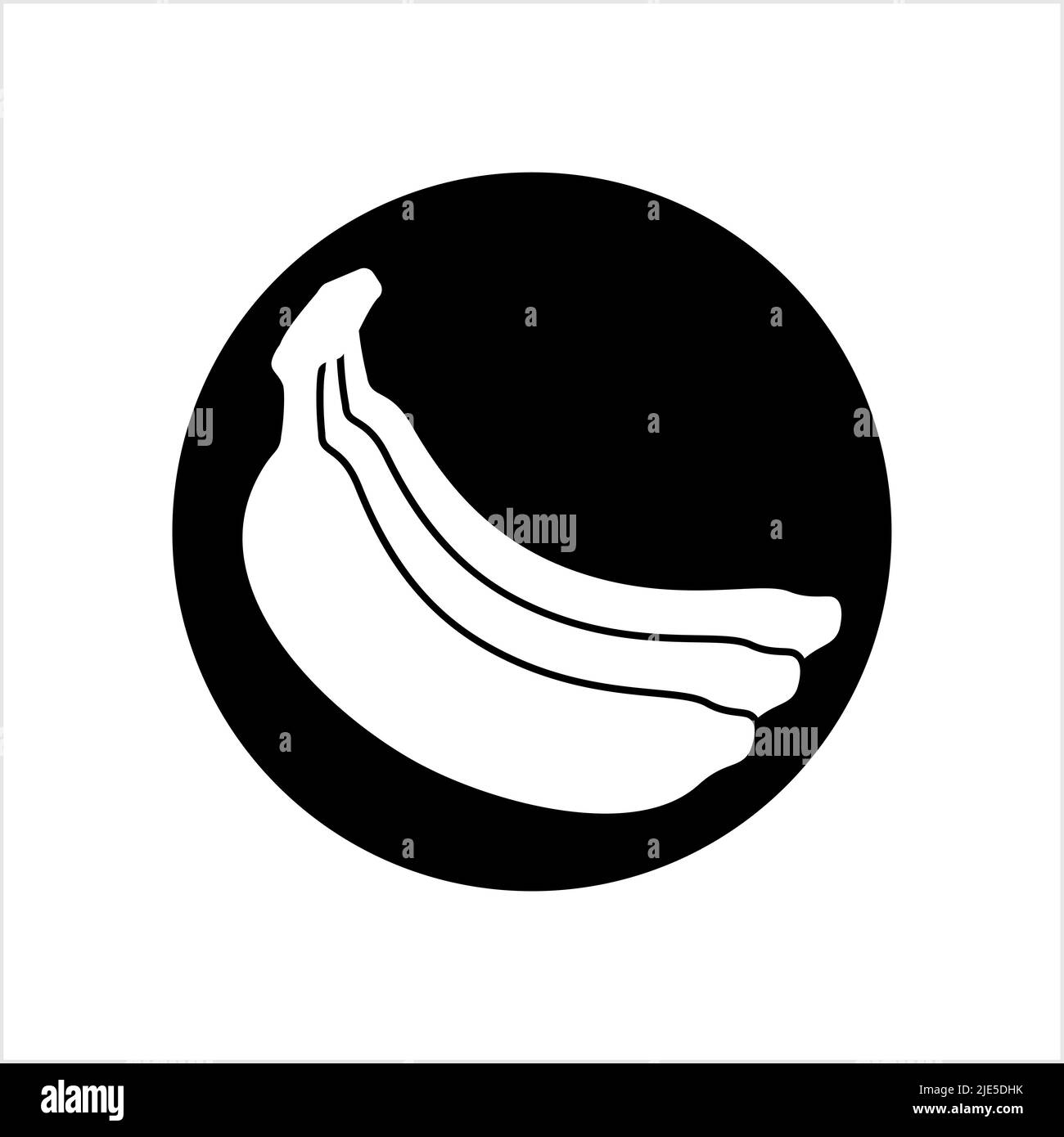 Banana Icon, Banana Fruit Vector Art Illustration Stock Vector Image ...