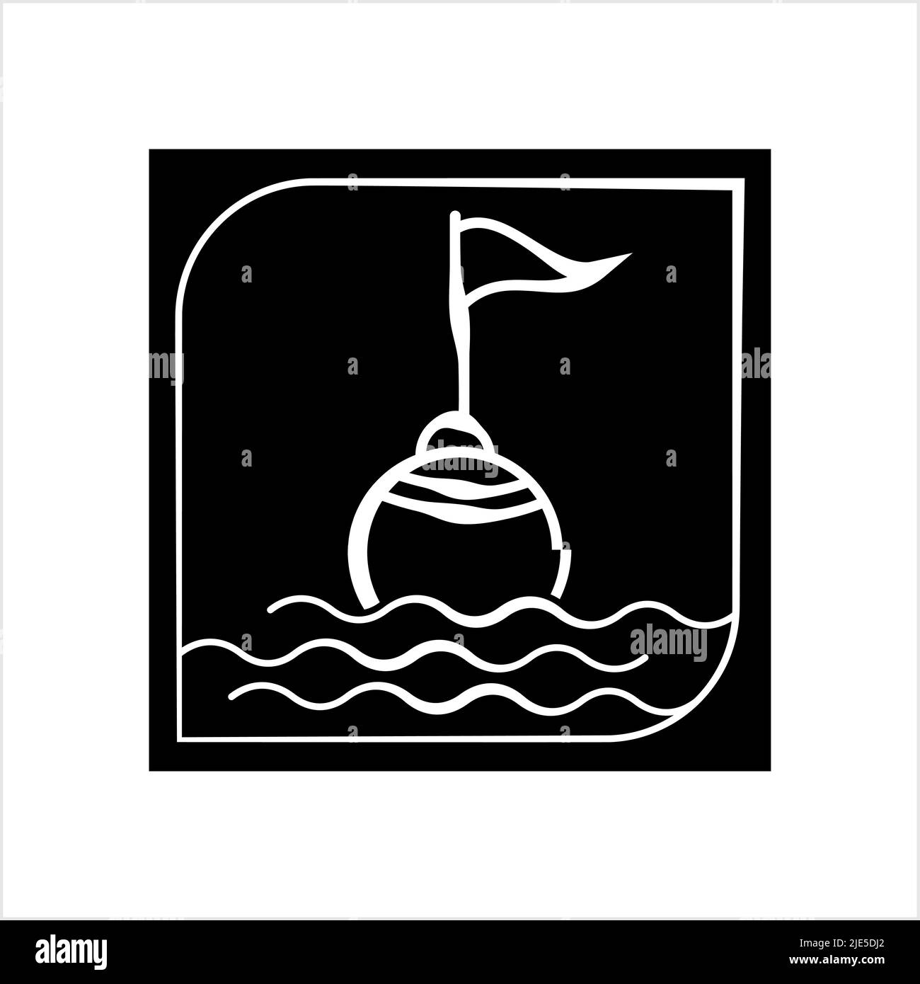 Buoy Icon, Float Buoy Icon Vector Art Illustration Stock Vector Image ...