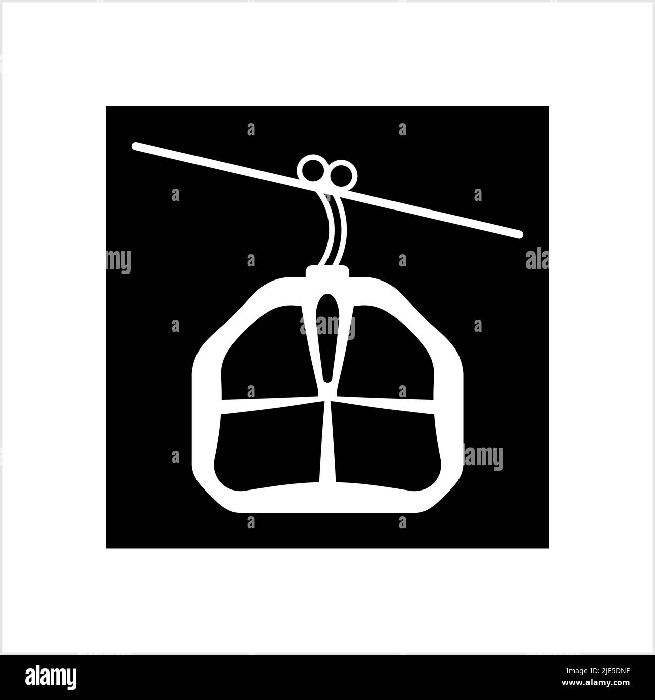 Cable Car Icon Vector Art Illustration Stock Vector Image & Art - Alamy