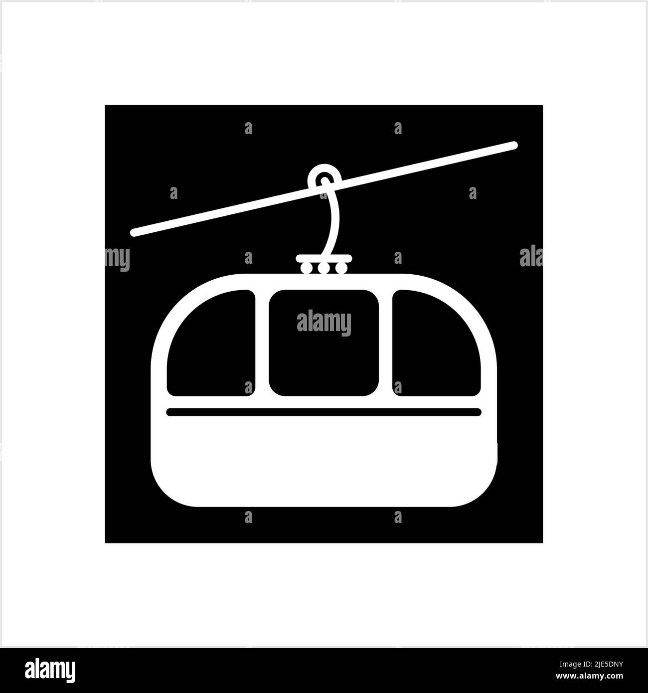 Cable Car Icon Vector Art Illustration Stock Vector Image & Art - Alamy