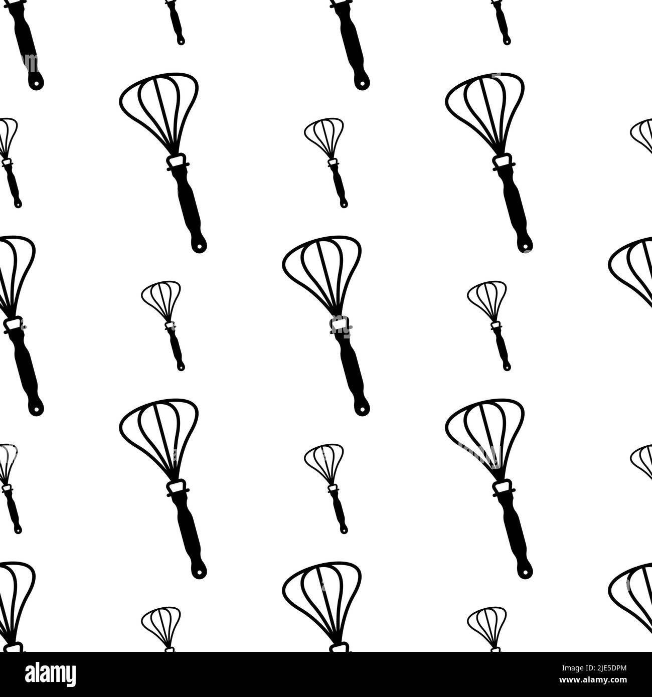 Beater Icon, Whisk Icon Seamless Pattern Vector Art Illustration Stock ...