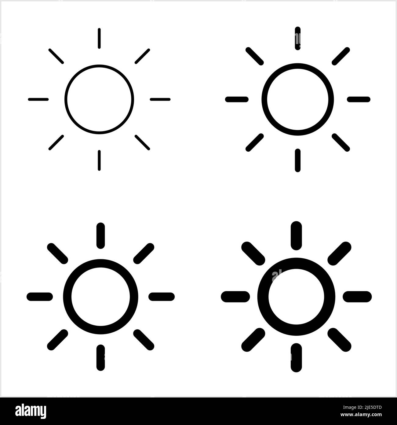 Brightness Icon, Intensity Setting Vector Art Illustration Stock Vector ...