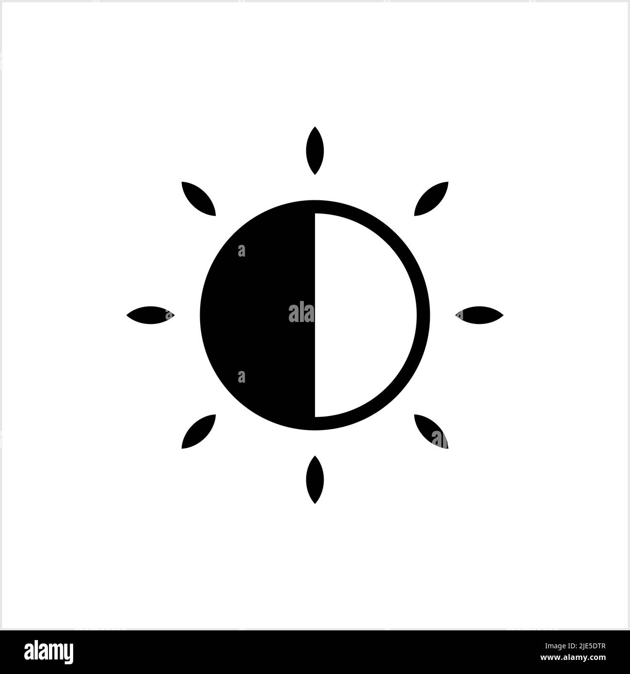 Brightness Icon, Intensity Setting Vector Art Illustration Stock Vector ...