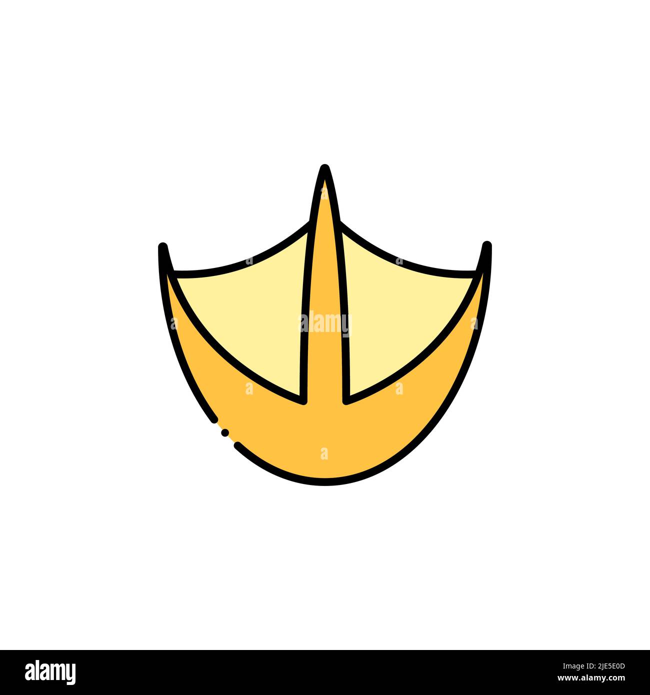 Duck Paw Print Filled Color Icon Linear Style Sign For Mobile Concept And Web Design Duck Bird