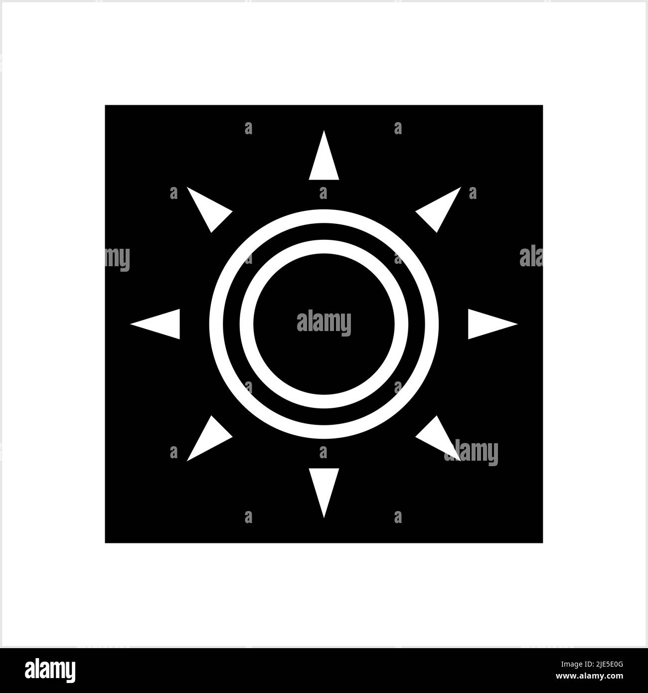 Brightness Icon, Intensity Setting Vector Art Illustration Stock Vector ...