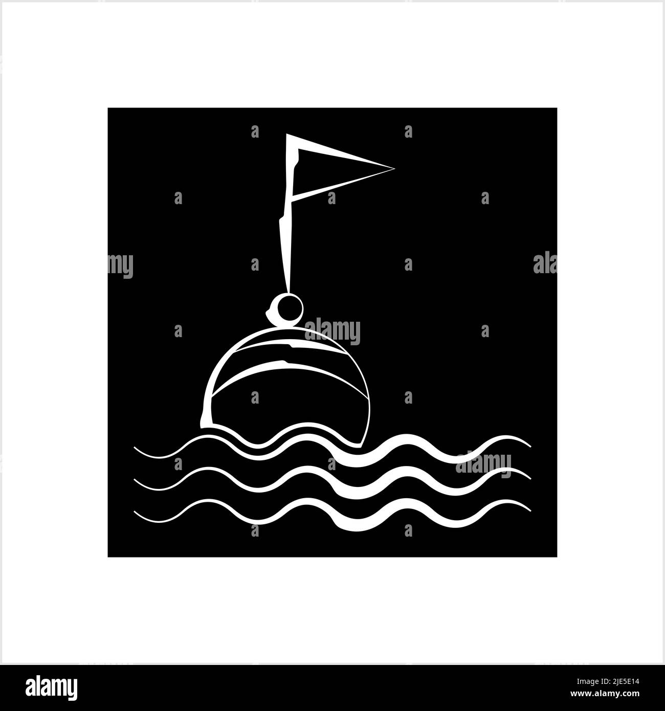 Buoy Icon, Float Buoy Icon Vector Art Illustration Stock Vector Image ...