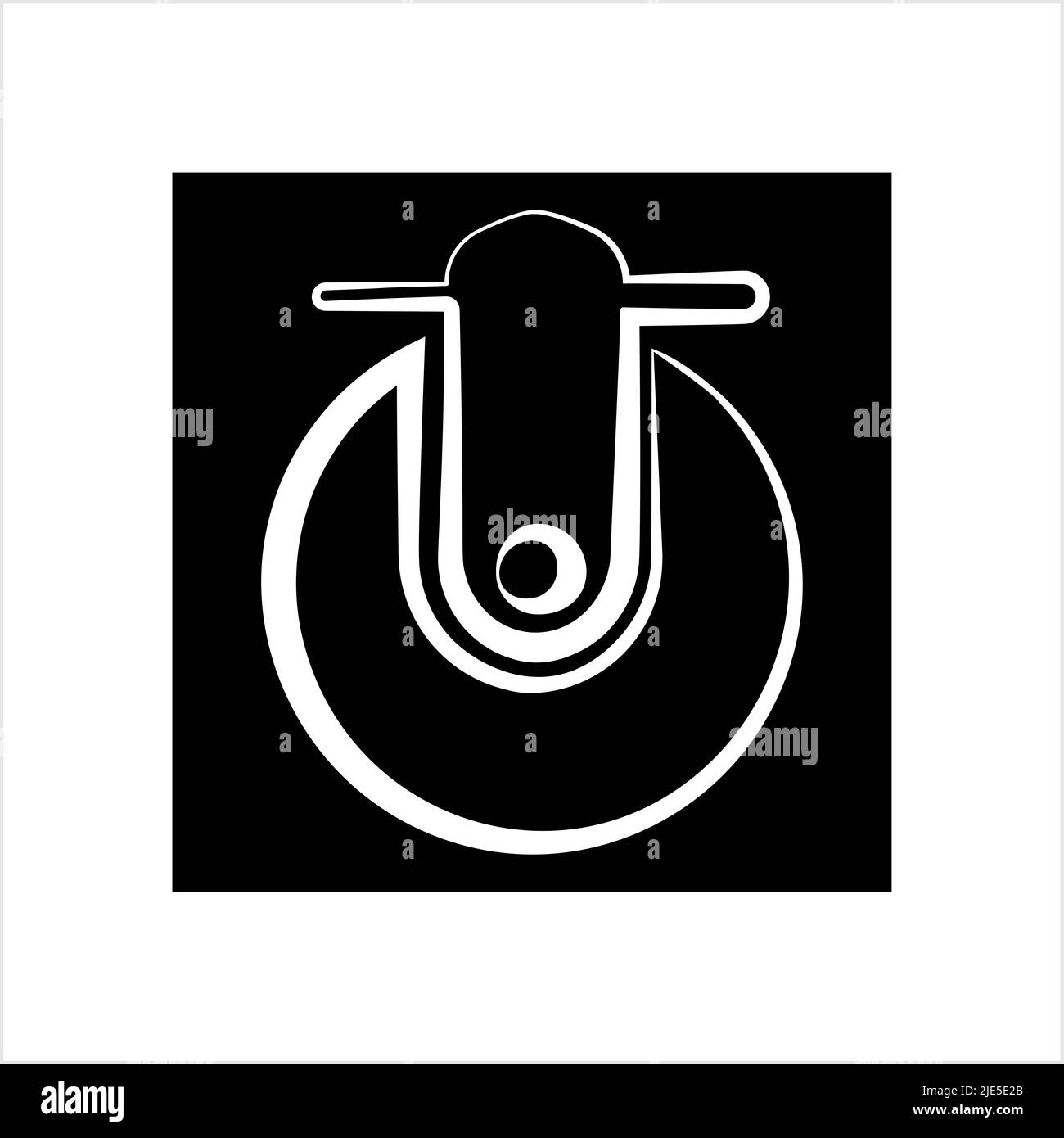 Caster Wheel Icon Vector Art Illustration Stock Vector Image & Art - Alamy