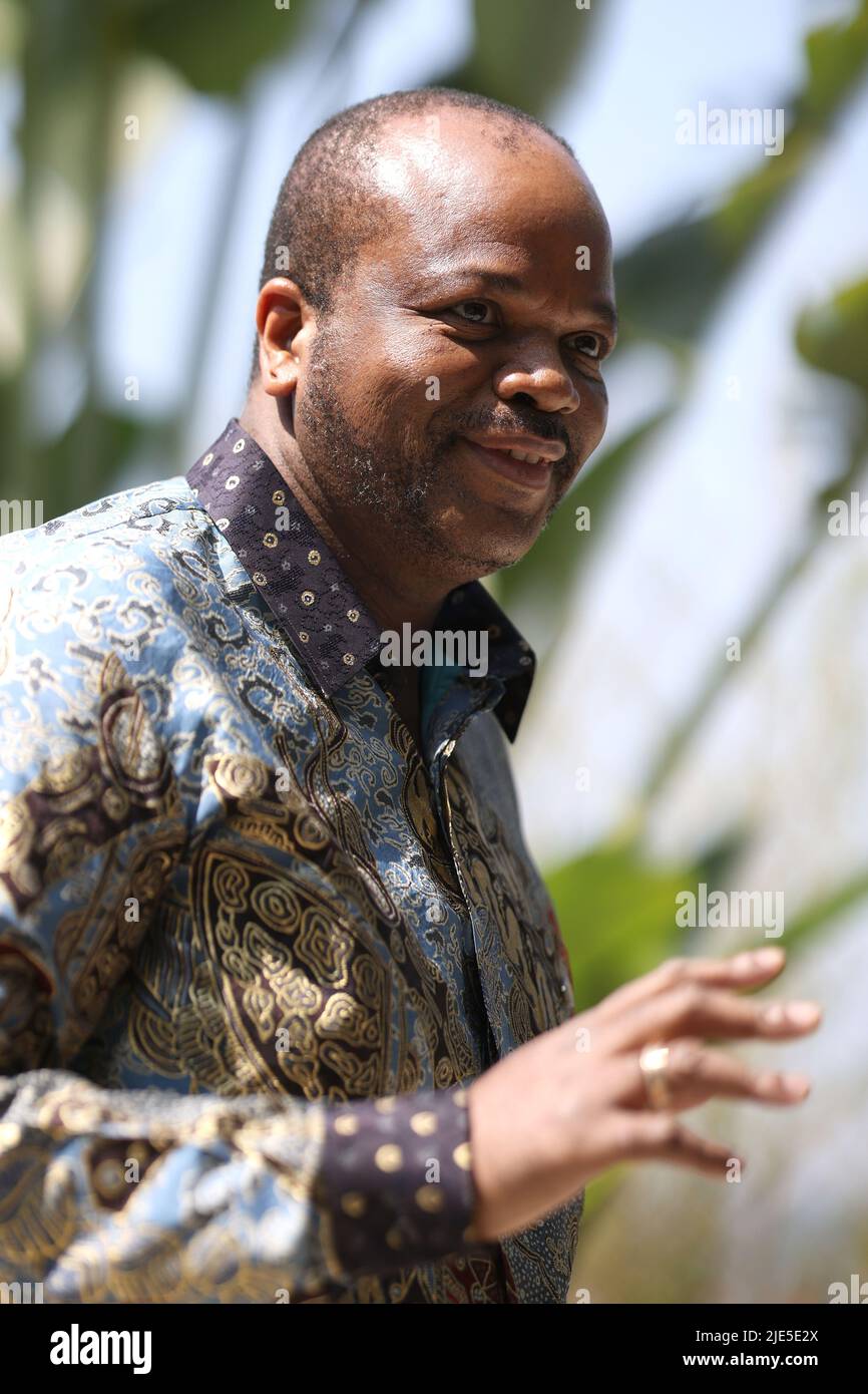King Mswati III of Eswatini arrives for the Leaders' Retreat on the ...