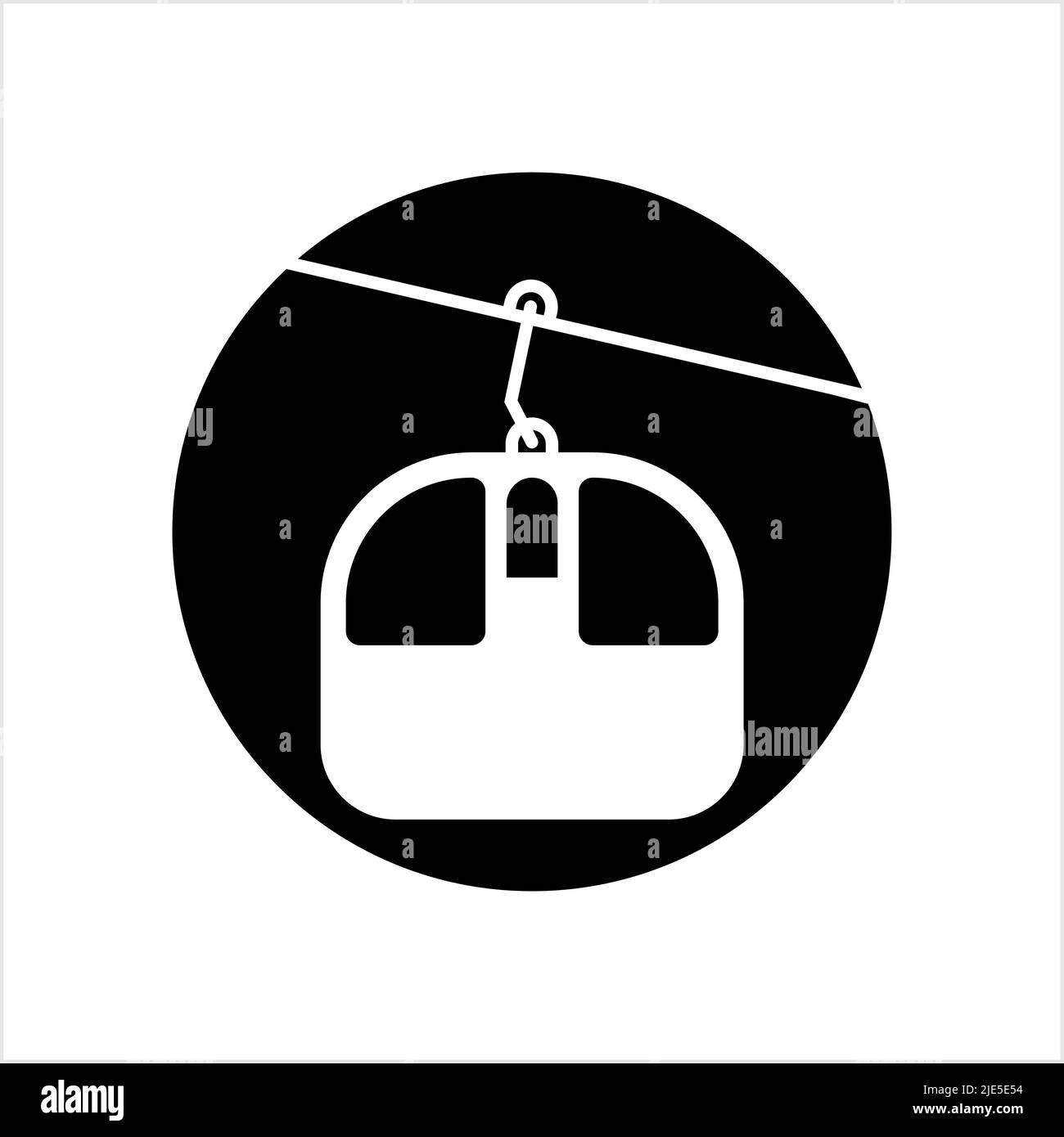 Cable Car Icon Vector Art Illustration Stock Vector Image & Art - Alamy